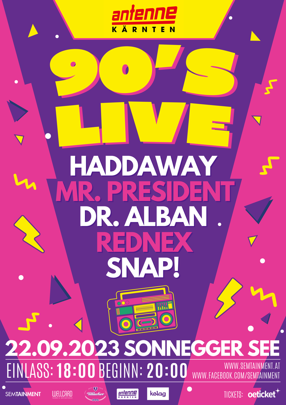 Antenne Kärnten 90s Live - Semtainment